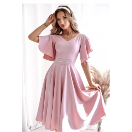 Společenské šaty model 208820 růžové - With You - Amoresa.cz